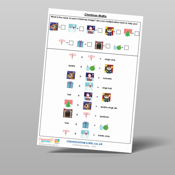 LKS2 French Christmas Maths Resource | Classroom Secrets