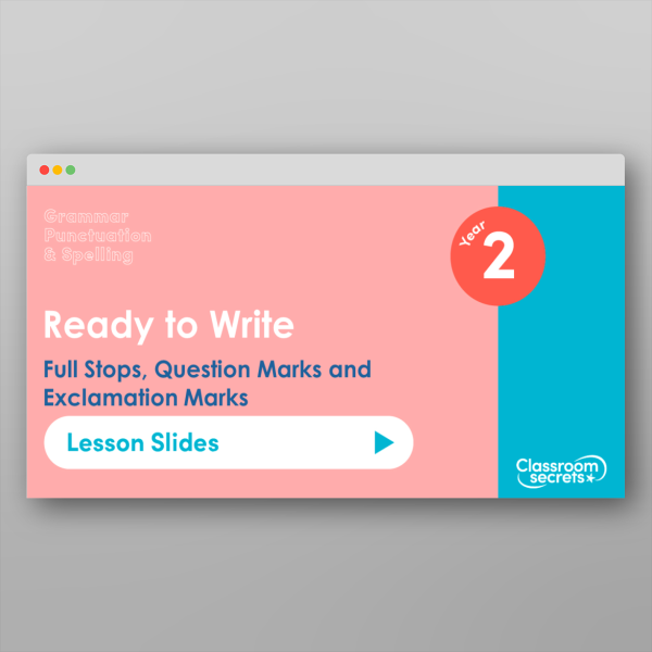 Year 2 Full Stops Question Marks And Exclamation Marks Lesson Slides ...