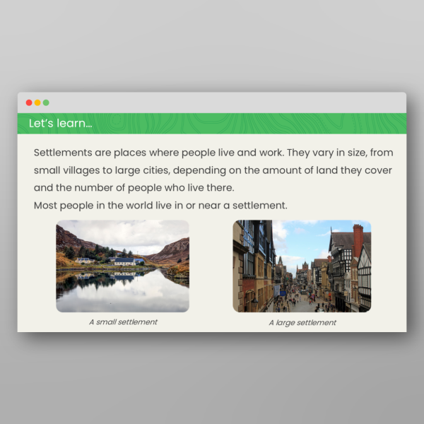 UKS2 What Are The Types Of Settlement Geography Ppt Resource ...