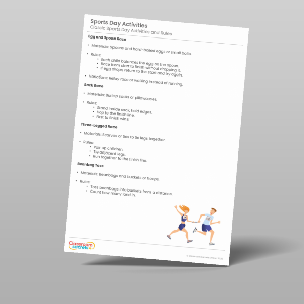 KS1 Sports Day Activity Pack Resource | Classroom Secrets