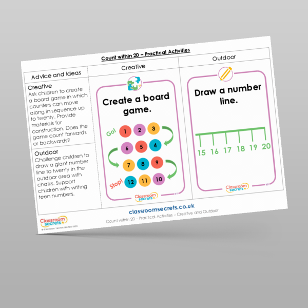 Year 1 Count Within 20 Practical Activities Resource | Classroom Secrets Year 1 Count Within 20 Practical Activities Resource | Classroom Secrets