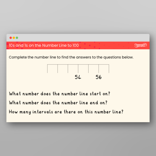 Year 2 10s And 1s On The Number Line To 100 Teaching Ppt Resource ...