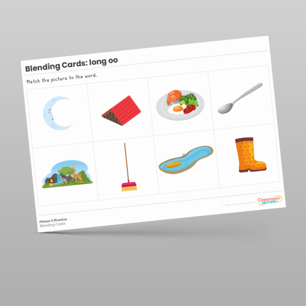 Eyfs Blending Cards Long Oo Resource | Classroom Secrets