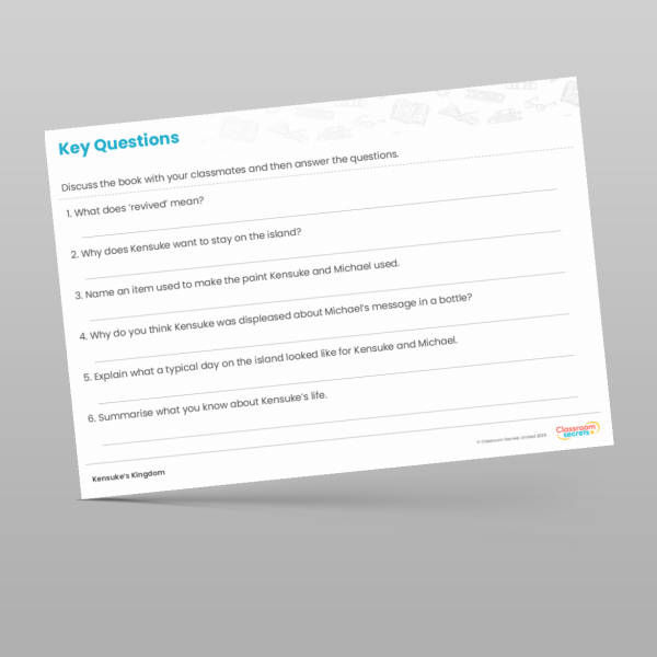 KS2 Kensuke S Kingdom Writing Unit Key Questions Resource | Classroom ...