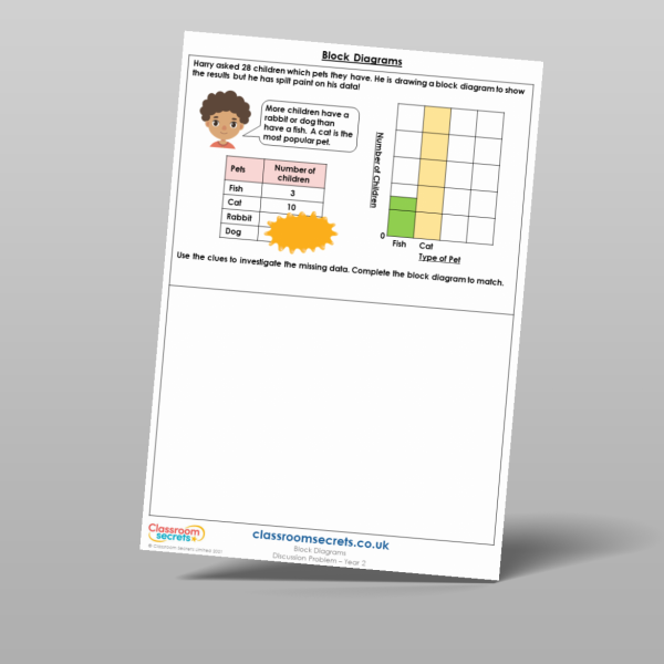 Year 2 Block Diagrams Discussion Problem Resource | Classroom Secrets
