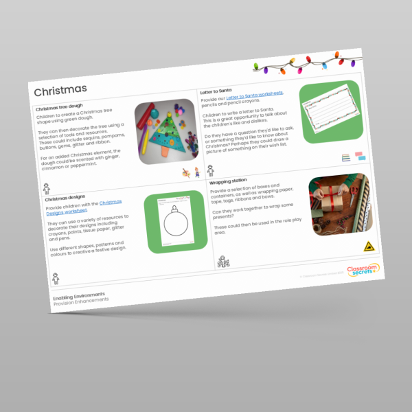 Eyfs Christmas Provision Enhancement Resource | Classroom Secrets