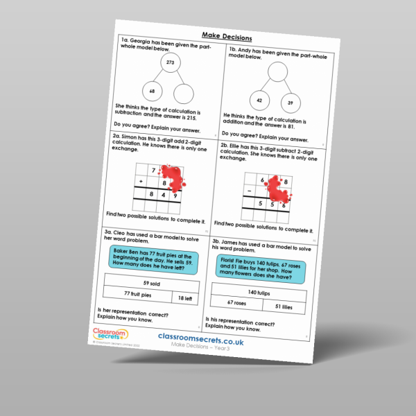 Year 3 Make Decisions Reasoning And Problem Solving Resource ...