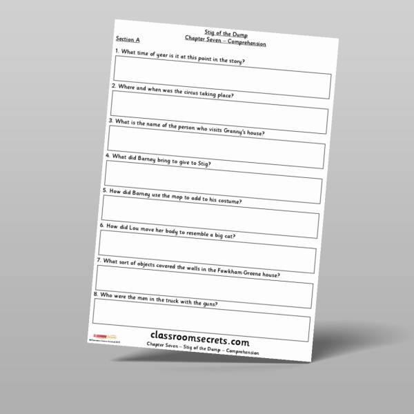 KS2 Stig Of The Dump Chapter 7 Whole Class Guided Reading Pack Resource ...