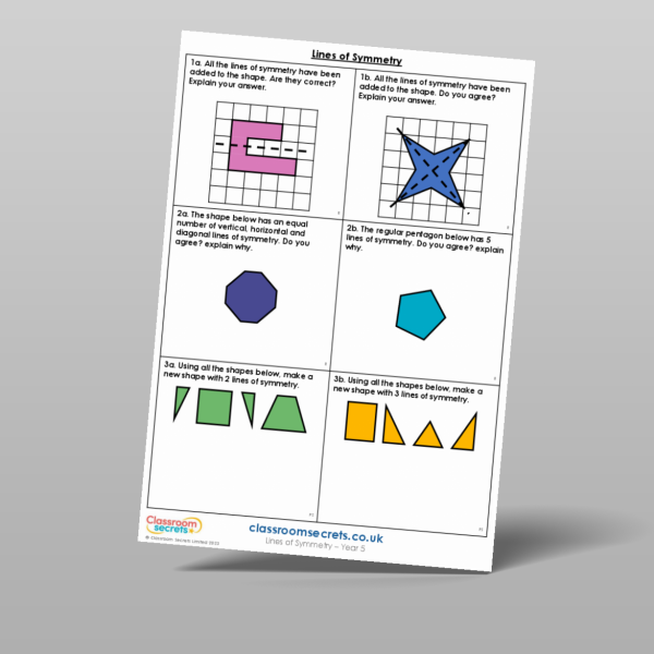Year 5 Lines Of Symmetry Reasoning And Problem Solving Resource ...