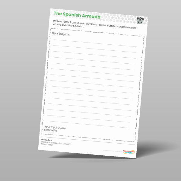 LKS2 The Tudors What Was The Spanish Armada Worksheet Resource ...