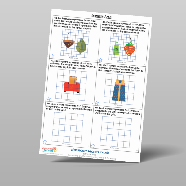Year 5 Estimate Area Reasoning And Problem Solving Resource Classroom