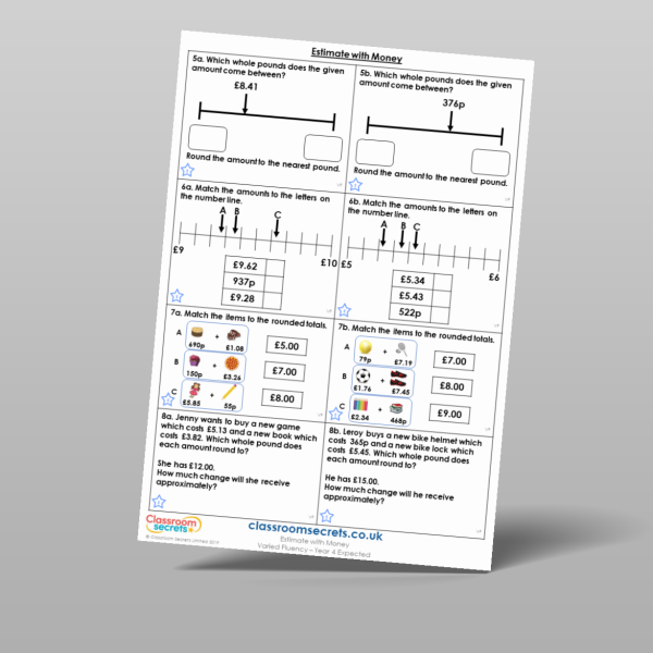 Year 4 Estimate With Money Varied Fluency Resource | Classroom Secrets