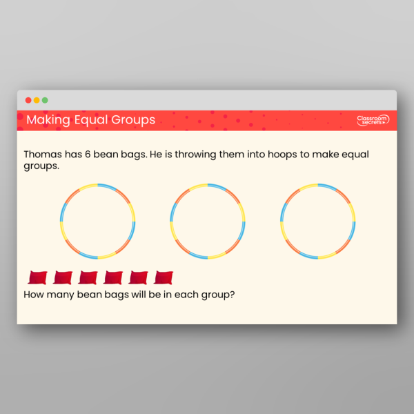 Year 1 Making Equal Groups Teaching Ppt Resource | Classroom Secrets
