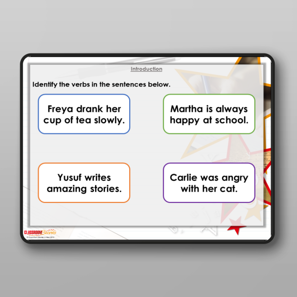 Year 2 Past Progressive Tense Modelling Ppt Resource | Classroom Secrets