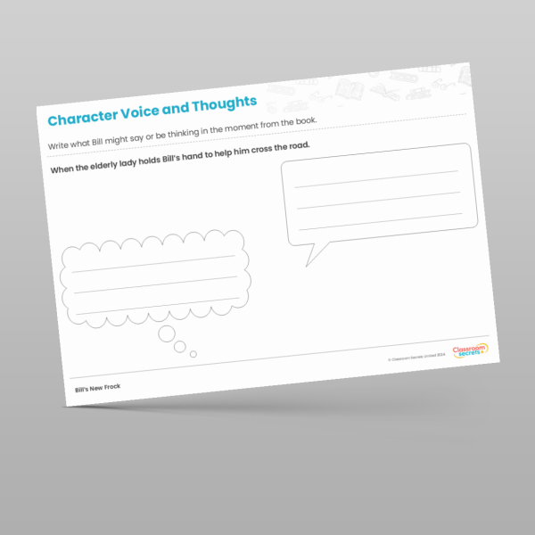 Year 3 Bill S New Frock Writing Unit Character Voice And Thoughts ...