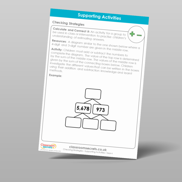 Year 4 Checking Strategies Supporting Activity Resource | Classroom Secrets