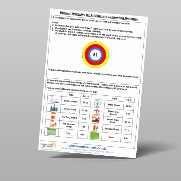 Efficient Strategies for Adding and Subtracting Decimals Discussion ...