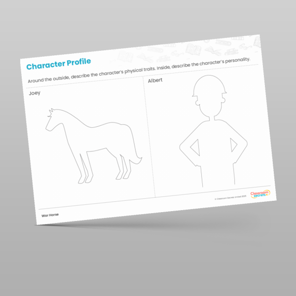 UKS2 War Horse Writing Unit Character Analysis Resource | Classroom Secrets
