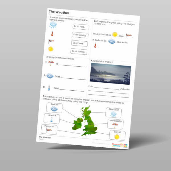 Year 3 The Weather Main Activity 1 Resource | Classroom Secrets