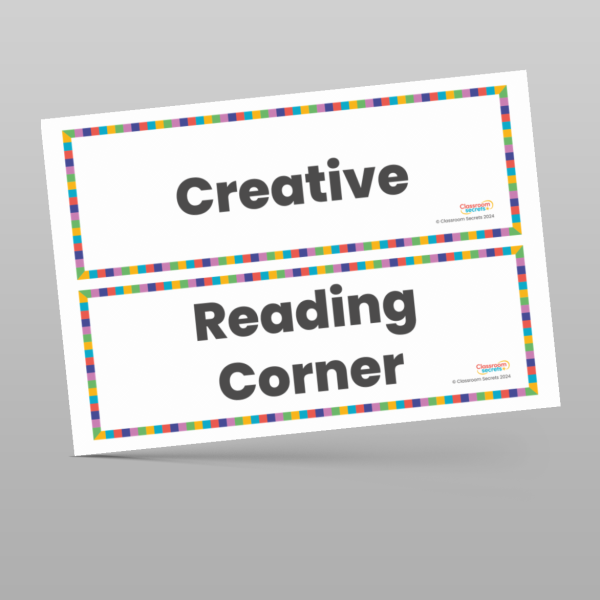Provision Area Signs Small Resource | Classroom Secrets