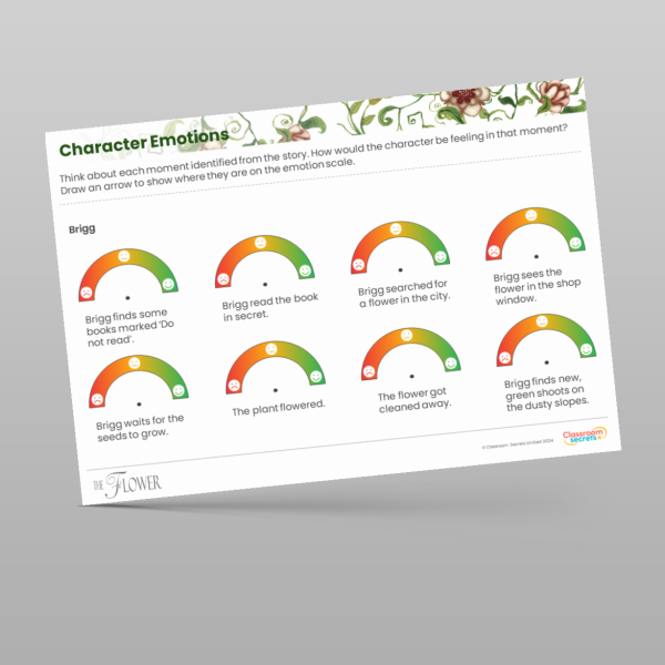 Year 3 The Flower Writing Unit Character Emotions Resource | Classroom ...