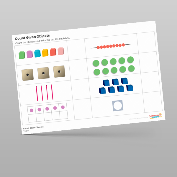 Year 1 Count Given Objects Varied Fluency 2 Resource Classroom Secrets