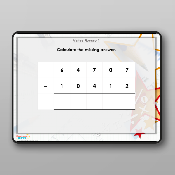 Year 5 Subtract Whole Numbers With More Than Four Digits Modelling Ppt ...