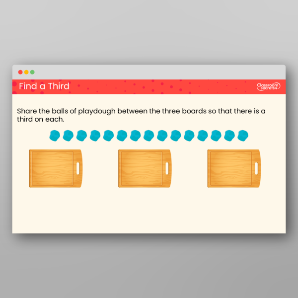 Year 2 Find A Third Teaching Ppt Resource | Classroom Secrets