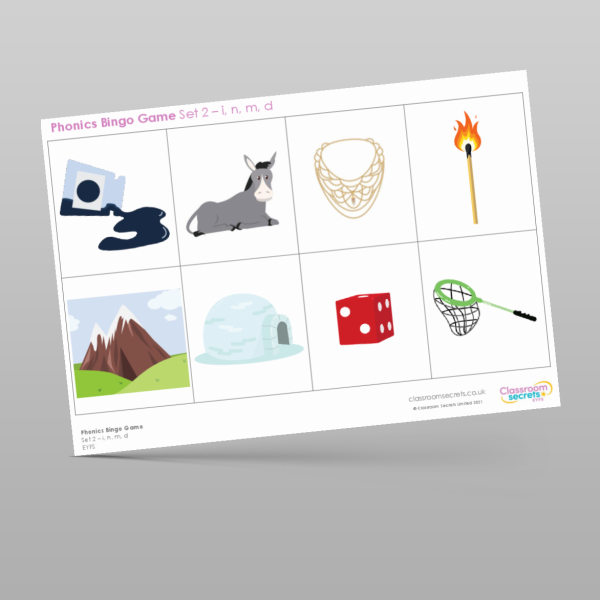 Eyfs Phonics Bingo Phase 2 Set 2 Resource | Classroom Secrets