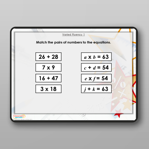 Year 6 Find Pairs Of Values 1 Modelling Ppt Resource | Classroom Secrets