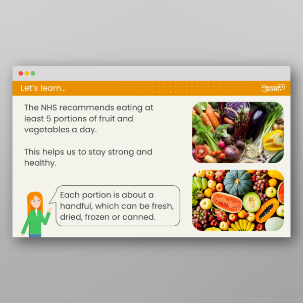 Year 2 What Is A Balanced Diet Lesson Resource | Classroom Secrets