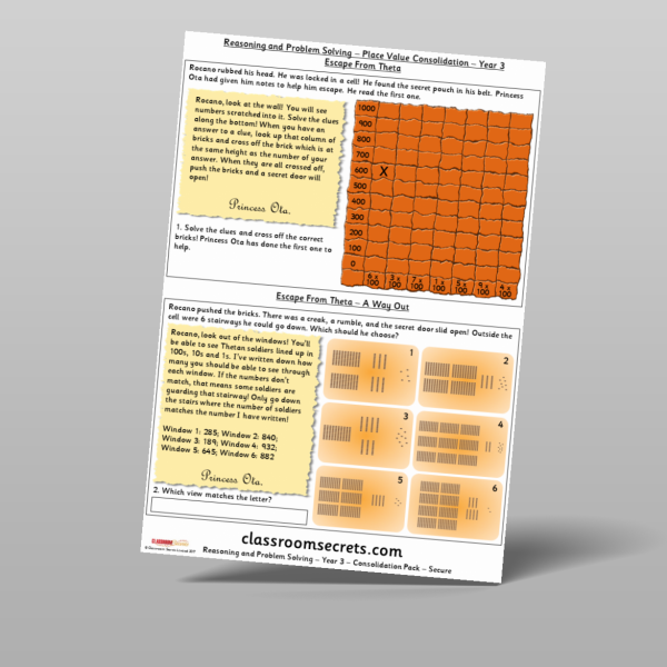 Year 3 Place Value Consolidation Activity Resource | Classroom Secrets