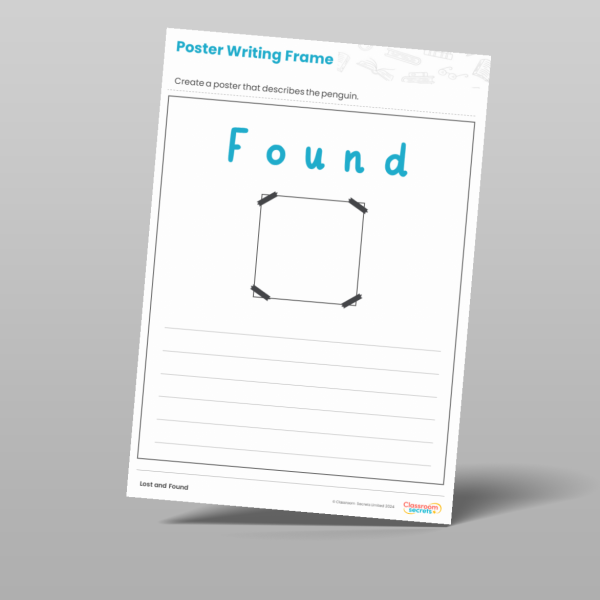 Year 2 Lost And Found Writing Unit Writing Frame Resource | Classroom ...