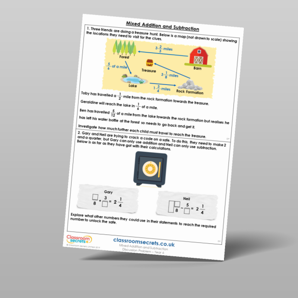 Year 6 Mixed Addition And Subtraction Discussion Problem Resource