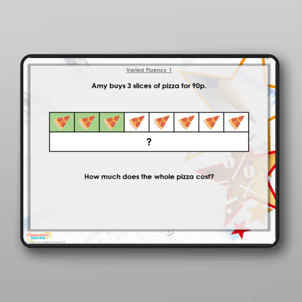 Year 6 Fraction Of An Amount Find The Whole Modelling Ppt Resource Classroom Secrets