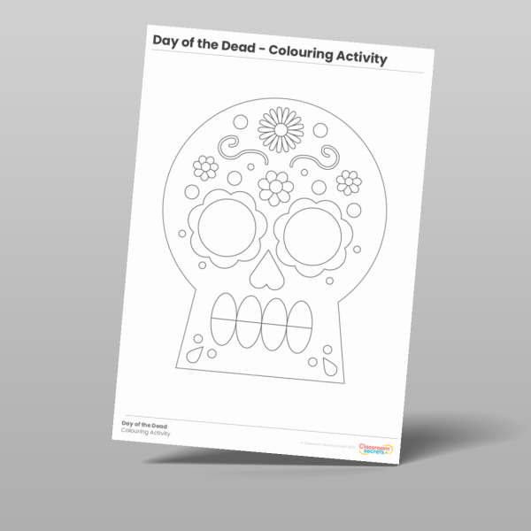Day Of The Dead Colouring Activity Resource | Classroom Secrets