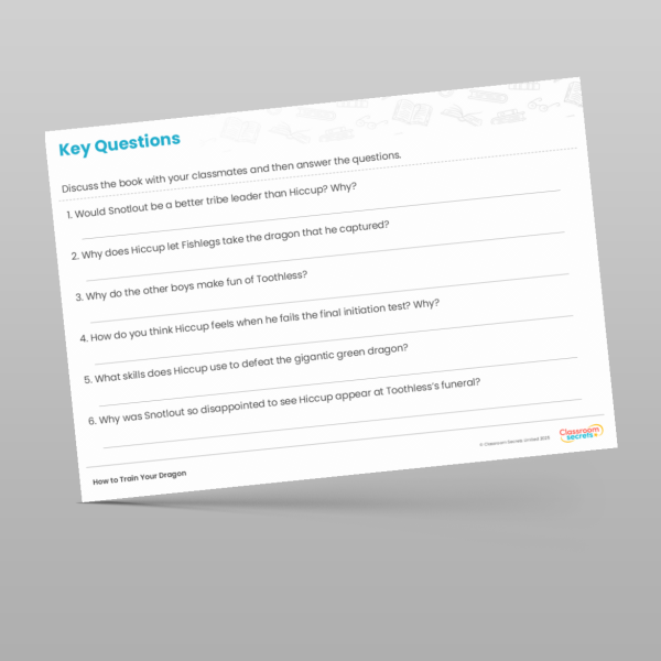 UKS2 How To Train Your Dragon Writing Unit Key Questions Resource ...