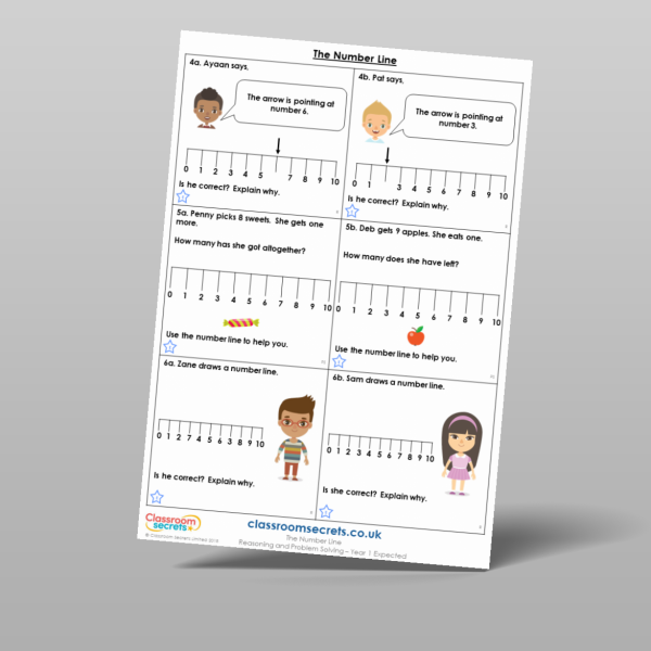 Year 1 The Number Line Reasoning And Problem Solving Resource ...
