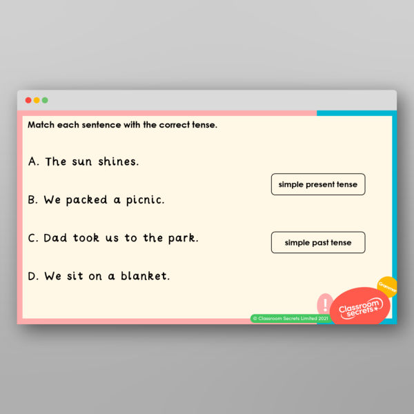 Year 2 Simple Past And Present Tenses Teaching Ppt Resource | Classroom ...