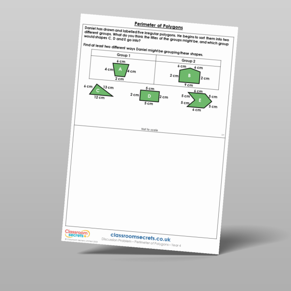 Year 4 Perimeter Of Polygons Discussion Problem Resource | Classroom ...