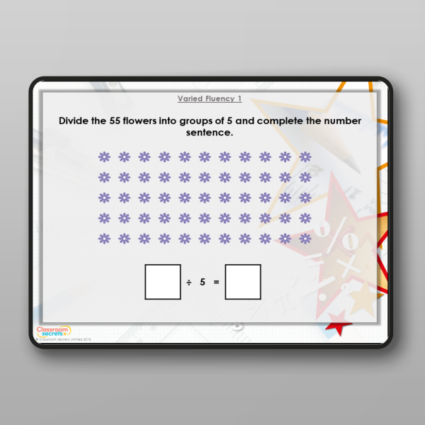 Year 2 Divide By 5 Modelling Ppt Resource | Classroom Secrets