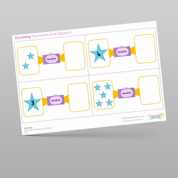 Eyfs Doubling Learning Activity Resource | Classroom Secrets