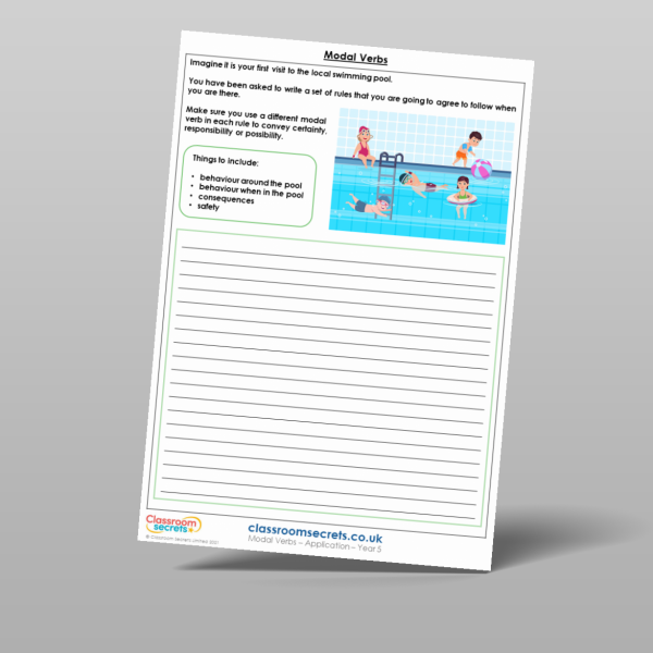 Year 5 Using Modal Verbs Application Resource | Classroom Secrets