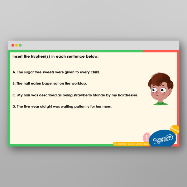 Year 6 Hyphens To Avoid Ambiguity Teaching Ppt Resource | Classroom Secrets