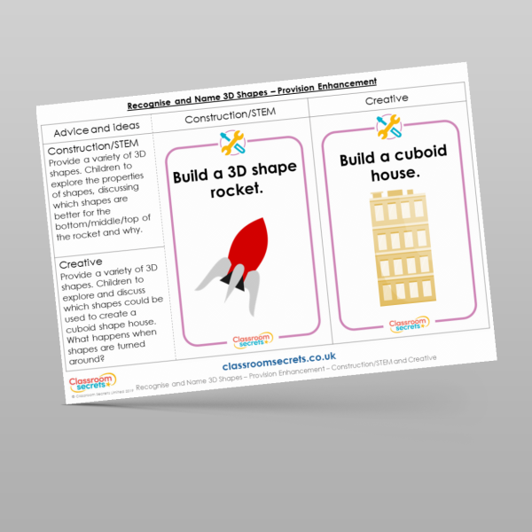 Year 1 Shape Provision Enhancement Resource | Classroom Secrets