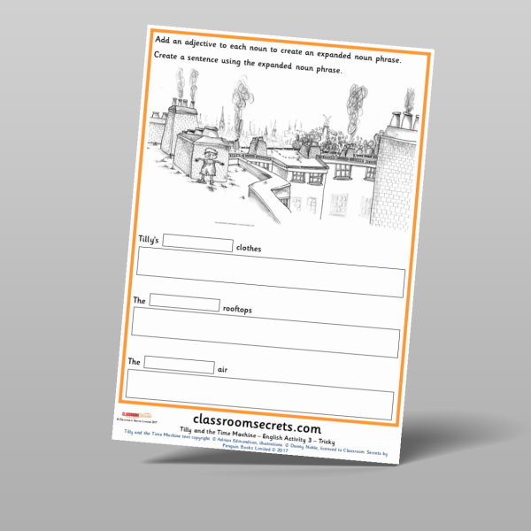 KS2 Tilly And The Time Machine Activity 3 Noun Phrases Resource ...