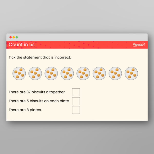 Year 1 Count In 5s Teaching Ppt 2 Resource | Classroom Secrets