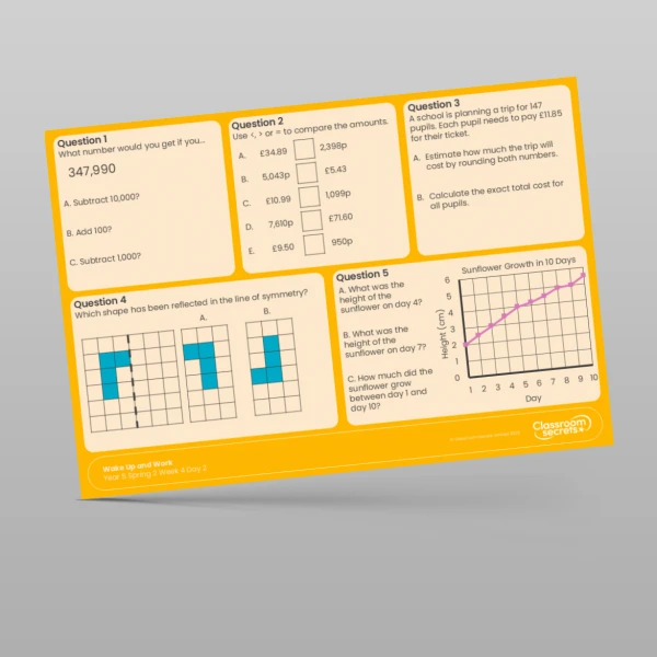 Year 5 Spring 2 Week 4 Wake Up And Work Resource | Classroom Secrets