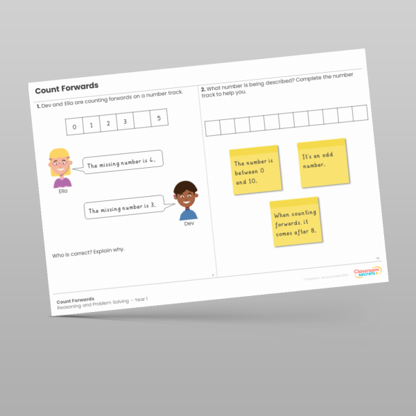 Year 1 Count Forwards Reasoning And Problem Solving Resource ...