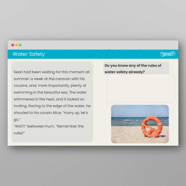 KS2 Water Safety Reading Activity Resource | Classroom Secrets